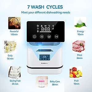 Canbo Y100 Compact Portable Countertop Dishwasher