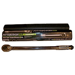 Pittsburgh Pro 239 Professional Drive Click Stop Torque Wrench