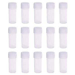 5ML Plastic Sample small Bottles Vial Storage with Lid Vial Storage Container for Small Items-50PCS