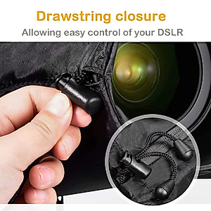 Professional Camera Rain Cover, Rain-Waterproof Camera Protector Cover for Canon Nikon Sony DSLR Mirrorless Cameras, 18.3×13.8inch