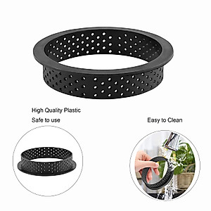 ZSSElec 8pcs Mini Tart Ring Mold for Baking,English Muffin Ring Molds 3.5 Inch,Circle Cutters Baking Cake Mousse