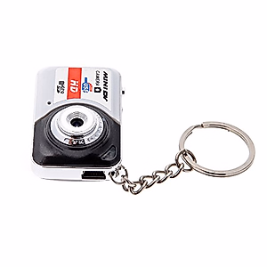 Andoer Digital Camera X6 Portable Ultra Mini High Denifition Kids Camera Mini DV Support 32GB TF Card with Mic-White with Gray