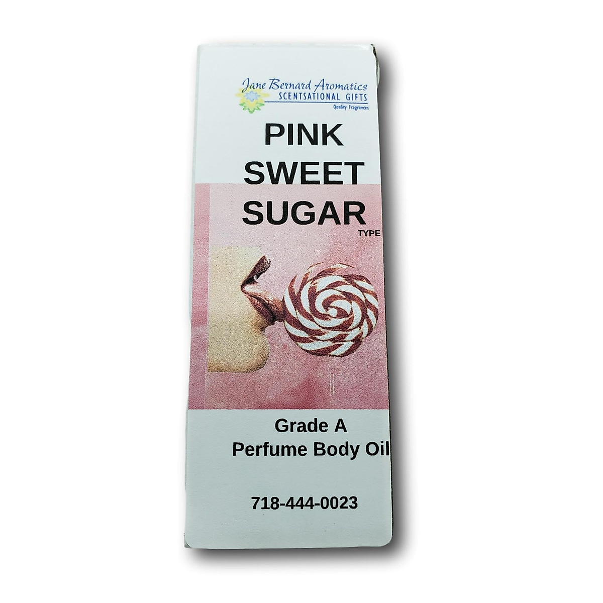 Jane Bernard Perfume Body oil for Women | PINK SWEET SUGAR | 30ml (1 oz glass roll on) | Skin Safe | Pure | Handcrafted and Sweetly Alluring.