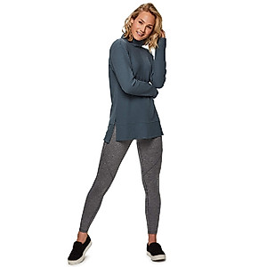 RBX Active Women's Quilted Lightweight Cowl Neck Tunic Pullover Sweatshirt F19 Green XXL