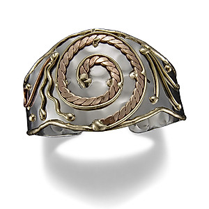 ANJU JEWELRY Janya Collection Mixed Metal Cuff Bracelet