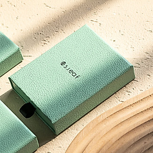 S.Leaf Sterling Silver Stud Earrings for Women Gold Plated Tiny Dot I Bar Earrings Dainty Simple Earrings for Women (14k Gold) (Square_Bar_Gold)