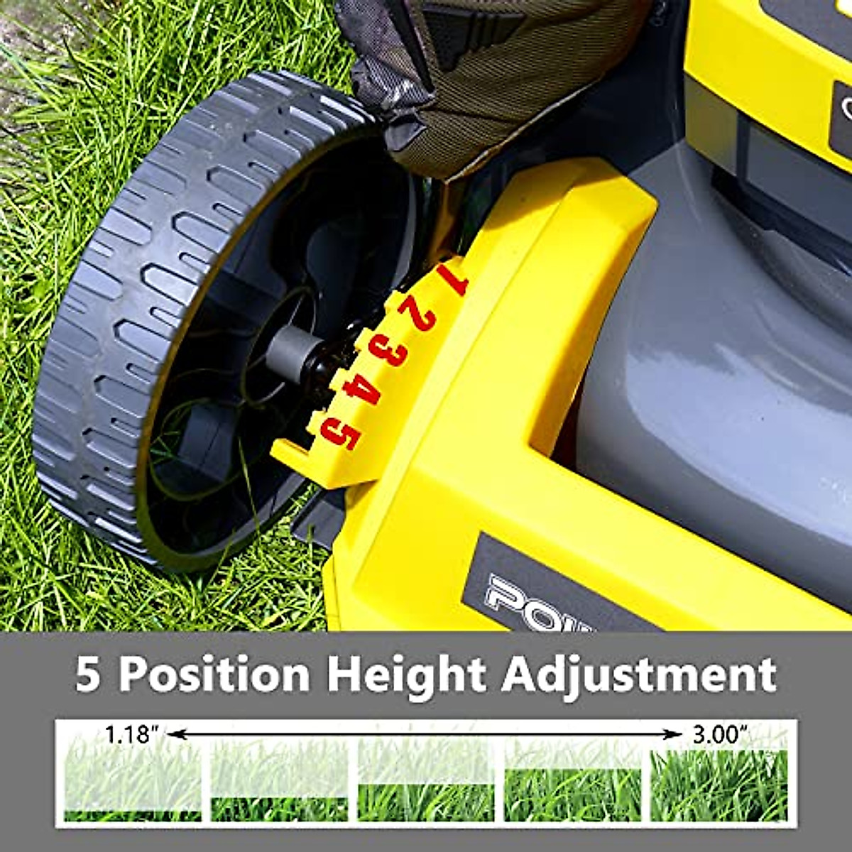 Lawn Mower Dual-Force Cutting Cordless Lawn Mower (17inch 40V4.0Ah)…