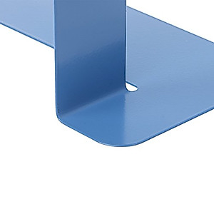 tegongse 2Pcs Book Ends, Simple Style Metal Bookends, Non-Skid Bookend Supports, Book Stopper for Books/Movies/CDs/Video Games