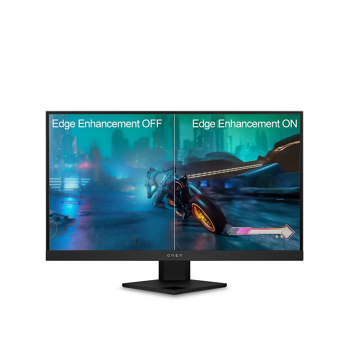 OMEN 25i Gaming Monitor, 1080p IPS FHD Display, 165Hz with 1ms Response Time, VESA HDR 400, NVIDIA G-SYNC Compatible, AMD FreeSync Premium Pro, VESA Mounting, Console Compatible, Eyesafe Screen, Black