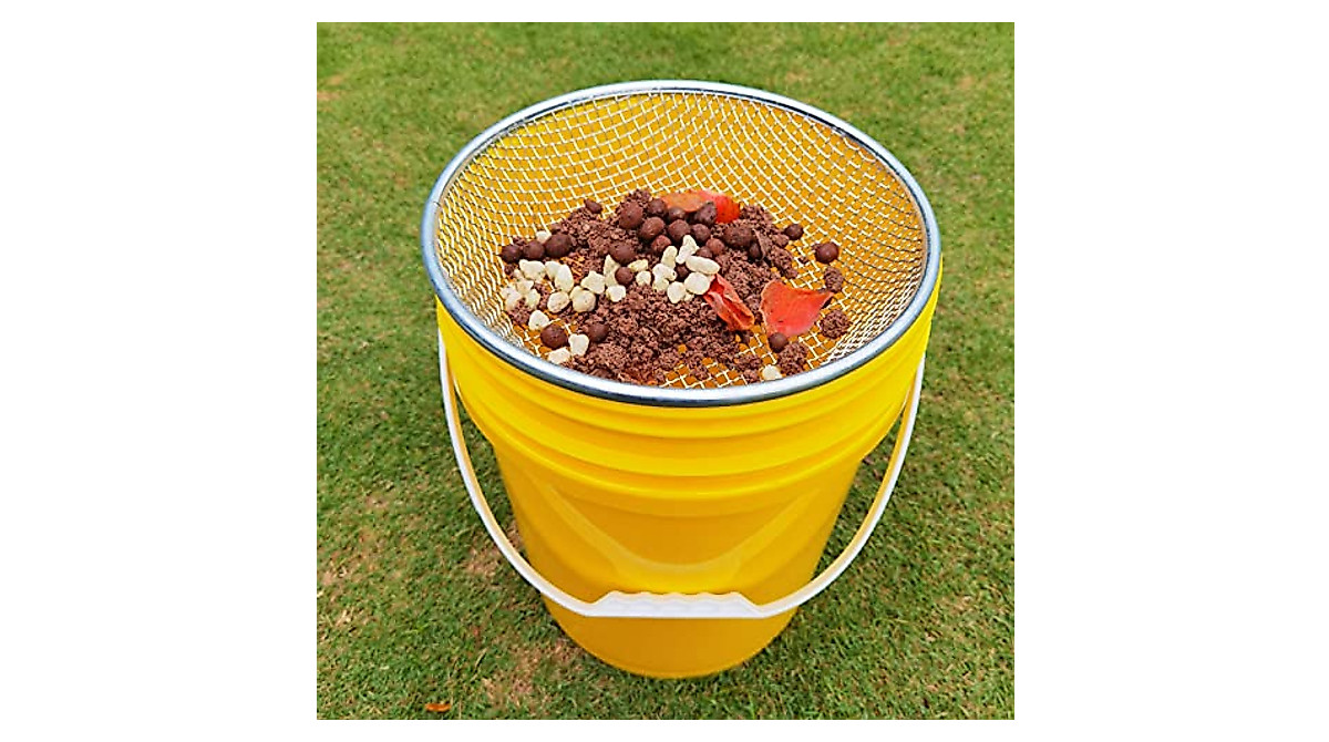 YUEBM Soil & Compost Sifter: Perfect 5-Gallon Bucket Fit