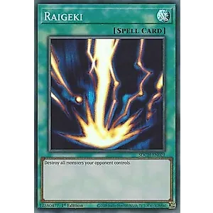 Raigeki - SDCH-EN021 - Super Rare - 1st Edition