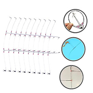 Sosoport Rotary Tool 50 Pcs Wire baits Rotating Stand Outdoor Accessories Outdoor Lines Leader Wires Leading Lines Professional Lines Leader Line 7c Fishing Bait