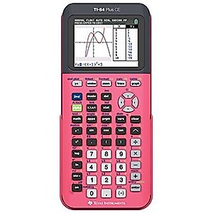 Texas Instruments TI-84 Plus CE Graphing Calculator, Coral