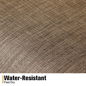 MFSTUDIO Outdoor Sling Dining Chair, 2 PCS Heavy Duty Spring Motion Patio Dining Chair, Tan Color, 300LBS