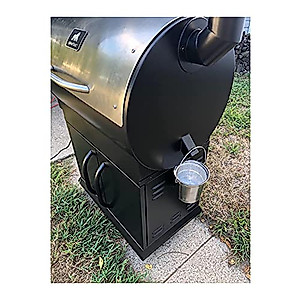 Grease Drip Metal Bucket with 10-Pack Disposable Foil Liner Kit Replacement Parts for Traeger Assecories HDW152 BAC407z , for Pit Boss 67292, for Oklahoma Also Fits Most Wood Pellets Grill or Smoker