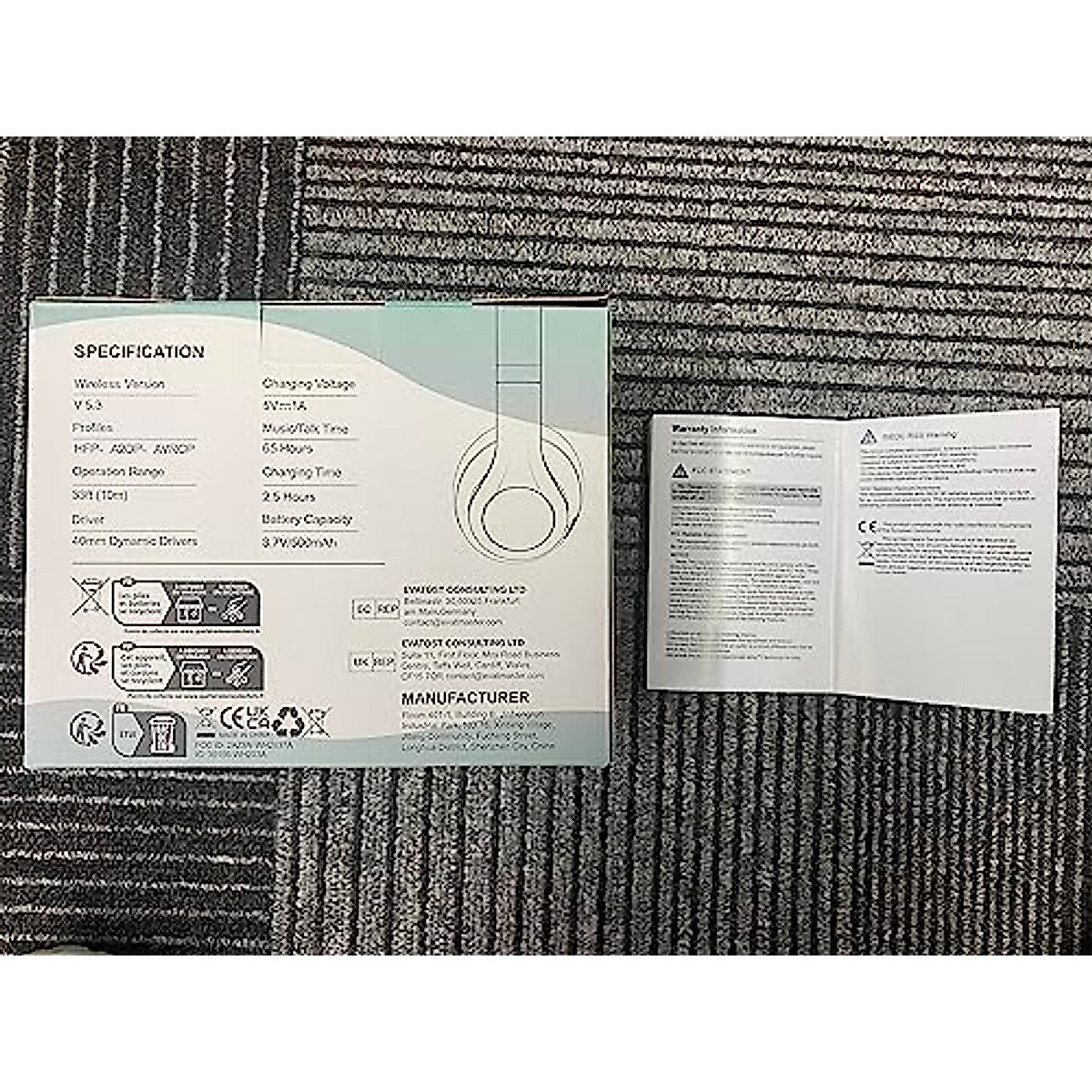 Uliptz Wireless Bluetooth Headphones, 65H Playtime, 6EQ Sound Modes, HiFi Stereo Over Ear Headphones with Microphone, Foldable Bluetooth 5.3 Headphones for Travel/Office/Cellphone/PC (Rose Gold)