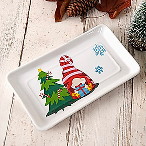 Allure Home Creation Holiday Gnomes 4-Piece Ceramic Bathroom Accessory Set