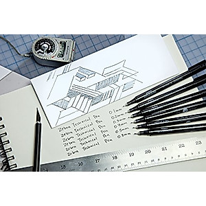 Zebra Pen Zensations Technical Pen, Assorted Point Sizes, Black Ink, 3-Count