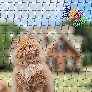 Cat Balcony Net Cat Netting Balcony Rail Net Cat PET Balcony Anti Fall Netting Cat Fence Nets Transparent Nylon Pet Mesh Fence Anti Fall Netting for Balcony Window Stairs (10 * 13ft, Black)