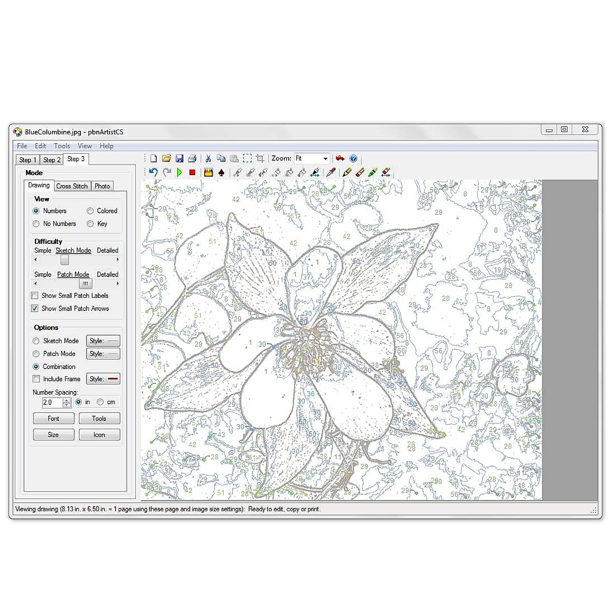 pbnArtist Advanced for Windows - Create Paint By Numbers, Cross Stitch and Coloring Pages from your Favorite Photographs