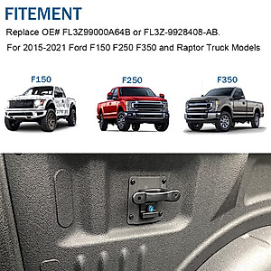 Bed Tie Down Anchors for Ford F150 F250 F350 2015-2021 Truck Cargo Bed Tie Downs Boxlink Cleats with Plates, Replacement for FL3Z99000A64B FL3Z-9928408-AB