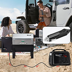 Power Cord for Green Mountain Grills Davy Crockett and Trek P-1012, 12V Cigarette Lighter Socket Compatible