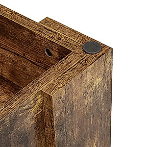 Yaheetech Lift Top Coffee Table with Hidden Compartment and Storage Shelf, Rising Tabletop Dining Table for Living Room Reception Room, 38.6in L, Rustic Brown