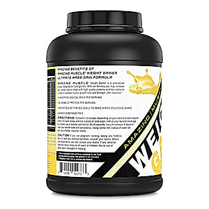 Amazing Muscle - Whey Protein Gainer - 6 Lb - Supports Lean Muscle Growth & Workout Recovery (Banana)