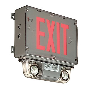 Explosion Proof Exit Sign Combination Gray