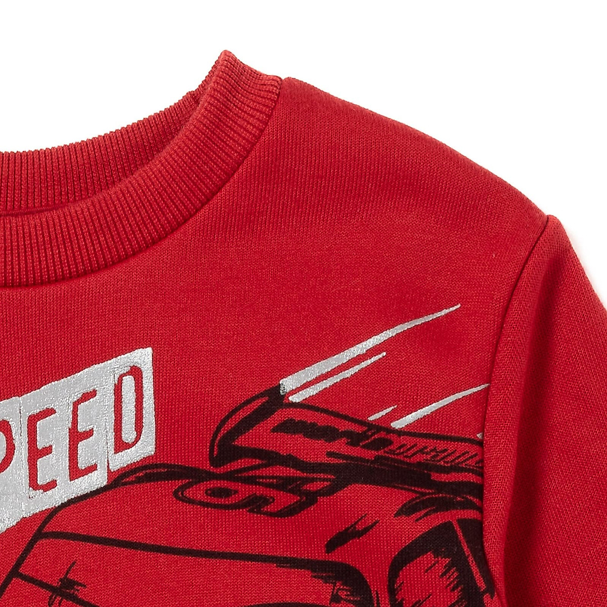 Disney Pixar Cars Lightning McQueen Toddler Boys Fleece Sweatshirt Red 3T