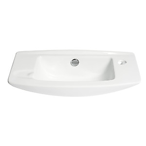 ALFI brand ABC115 Bathroom Sink, 20.25"L x 9.88"W x 6.75"H, White