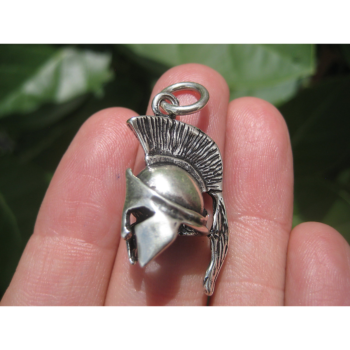 Himalayan Treasures 925 Silver Ancient Roman Gladiator Greek Spartan Soldiers Helmet Pendant