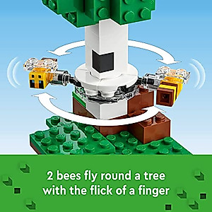 LEGO Minecraft The Bee Cottage 21241 Building Set - Construction Toy with Buildable House, Farm, Baby Zombie, and Animal Figures, Game Inspired Birthday Gift Idea for Boys and Girls Ages 8+