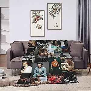 DanaJLessard Flannel Blanket Niall Singer Horan Throws Blanket Fleece Air Conditioning Blankets All Season 60"x50"