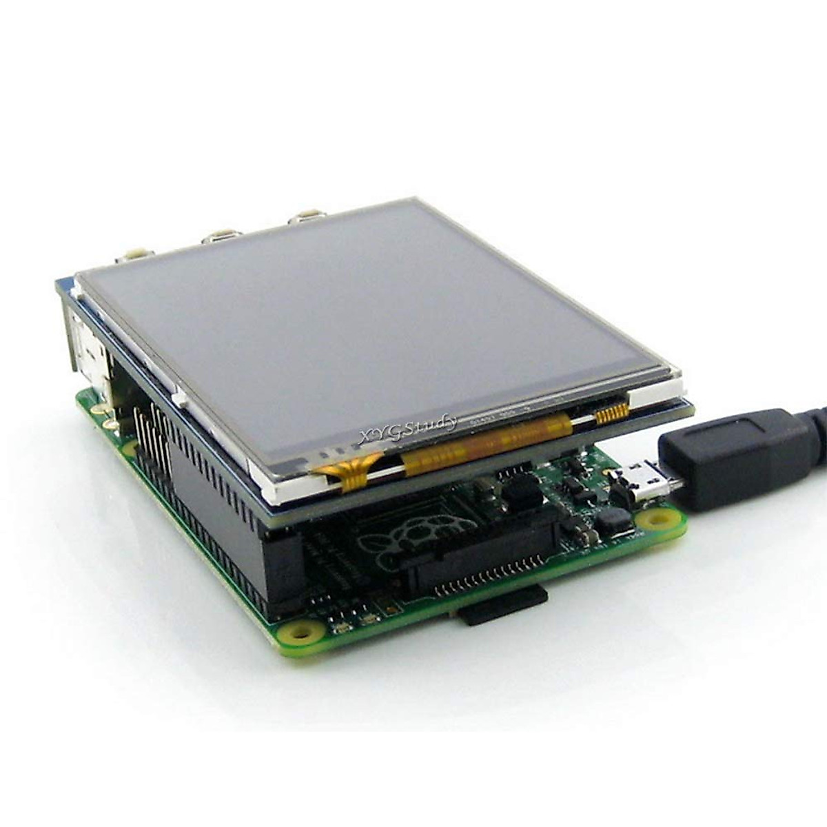 3.2 inch Resistive Touch Screen TFT XPT2046 LCD compatible with Raspberry Pi (Pi 1 2 3) Model B B+ A+ Raspbian Video Photo System @XYGStudy