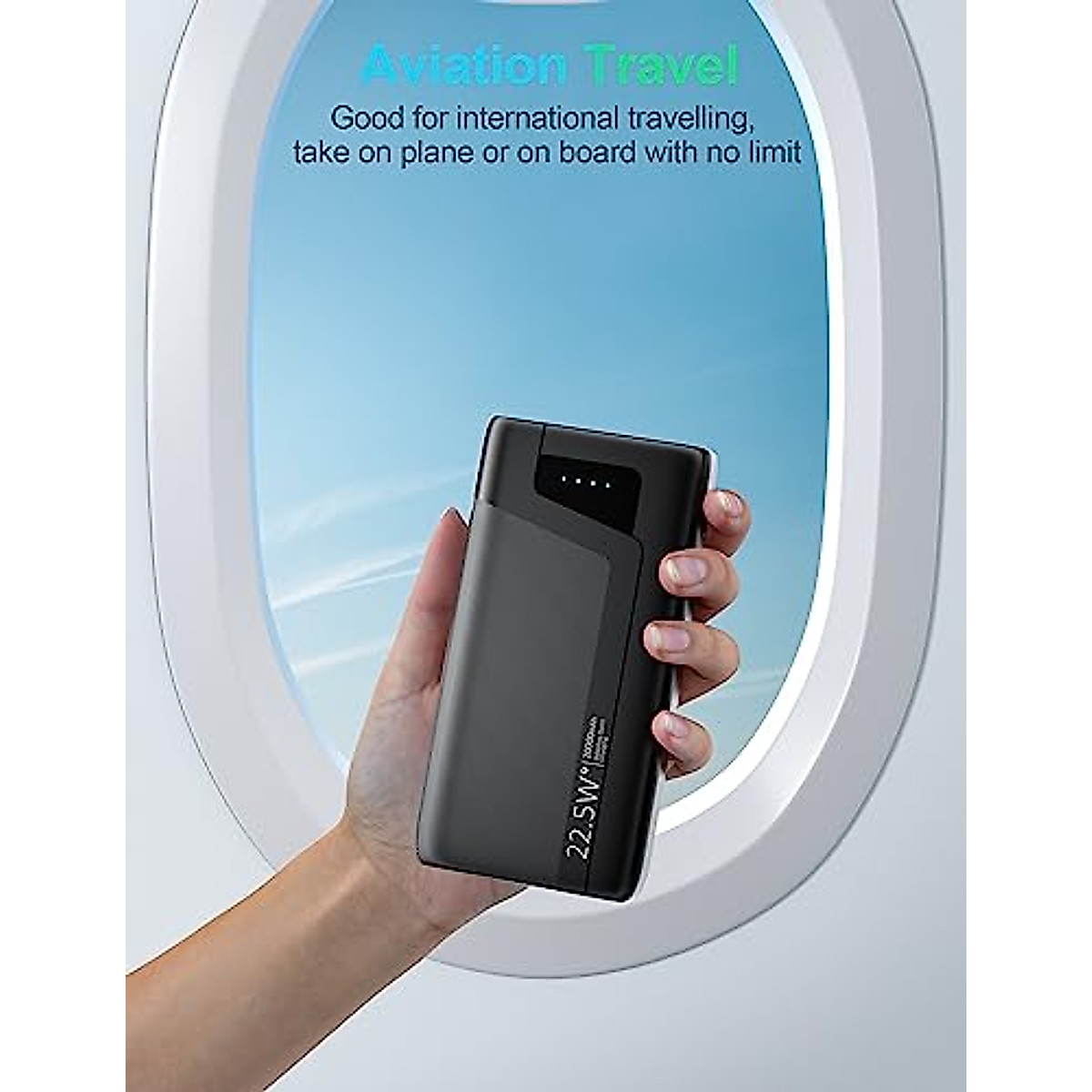 XEGNER Portable Charger, 20000mAh Power Bank USB C 20W SCP 22.5W High Speed Charging Bank, External Battery Pack with 6W Bright Flashlight, Compatible with iPhone Android Cell Phone, Tablet and More