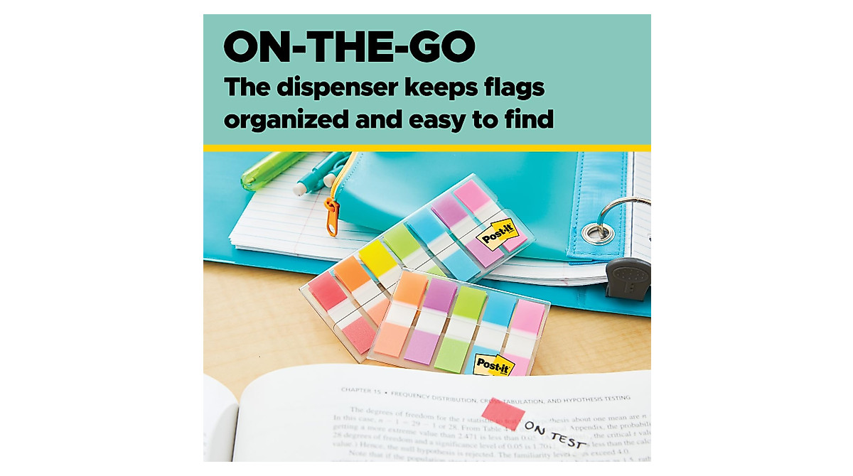 Post-it Flags & Tabs Value Pack – 956 Bright Markers for Study & Work