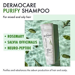 BIOPOINT Clarifying Shampoo for Greasy Scalp - Oily Hair Purifier and Build-up Remover, Sebum Normalizing and Delicate Cleansing