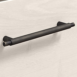 Bush Furniture Key West 2 Drawer Lateral File Cabinet in Linen White Oak | Document Storage for Home Office | Accent Chest with Drawers