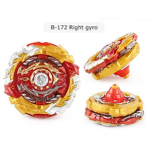GOIJRER Metal Master Fusion Gyro Toys for Kids, 5 Pieces Battling Top Battle Burst High Performance Set with 2 Launchers
