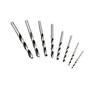 Fisch FSF-134893 Brad Point Drill Bit 8-Pc Set In Blister Pack, 3-10mm Diameter