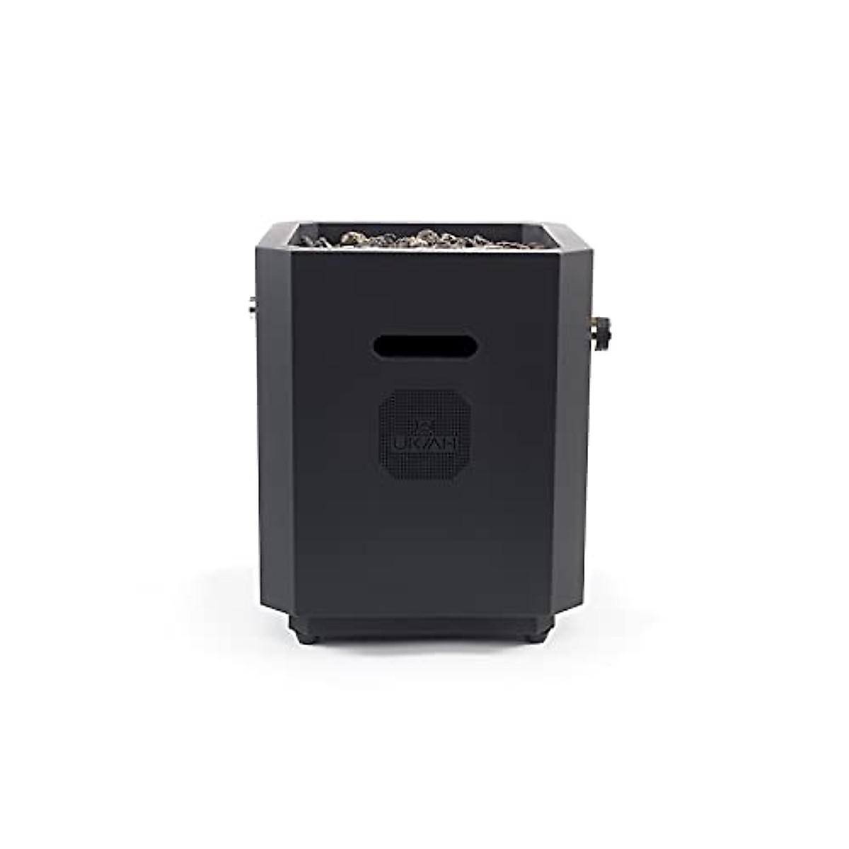 UKIAH The Note Plus - Deluxe Portable Gas Fire Pit with Patented 2.0 Beat to Music Sound System, Black (TK-1053-NP)