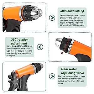 Car Washer Kit - Portable Pressure Washer 12V Water Pump Car Washer, 100W 130PSI, Electric High Pressure Water Washing Kit for Car, Garden, Home, Cleaning, Pet Shower