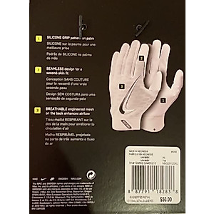 Nike Men's Vapor Elite Batting Glove Red/White Size Medium