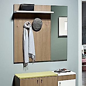 Chonovo 3M Adhesive Wall Hooks - 10 Pack No Drills Wooden Hat Hooks Storage Wall Mounted Coat Hanging Hook for Coat Towel Hat Key Robe Hooks On Door Wardrobe Closet Hooks and Screws Two Kinds of Usag