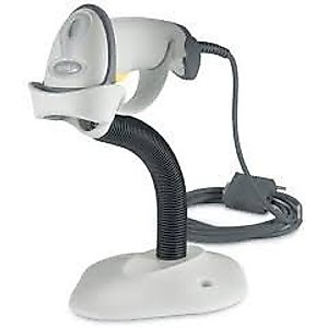 Zebra/Motorola Symbol LS2208 Handheld Barcode Scanner, Includes Stand and USB Cord (White) (Renewed)