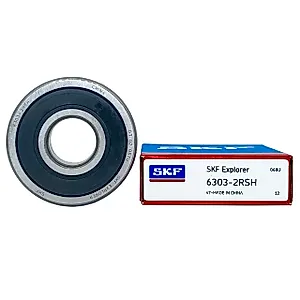 2PACK SKF 6303-2RSH 17X47X14MM Double Rubber Seal Bearings Deep Groove Ball Bearings