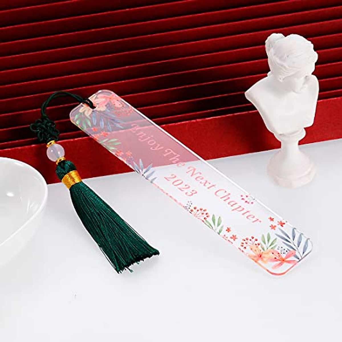 VANLOVEMAC Graduation Gifts for Her 2023 Enjoy The Next Chapter Bookmarks Retirement Gifts for Women Inspirational High School College Friends Teacher Book Lover Female Leaving Gift for Coworkers