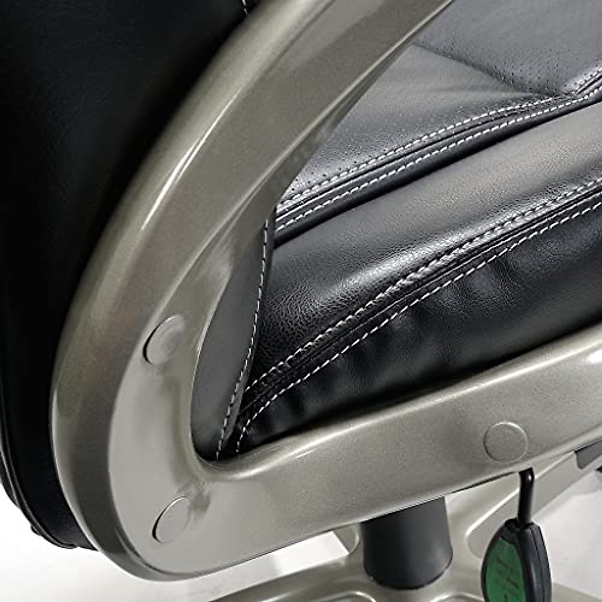 Sauder Gruga Leather Managers Chair, Black finish