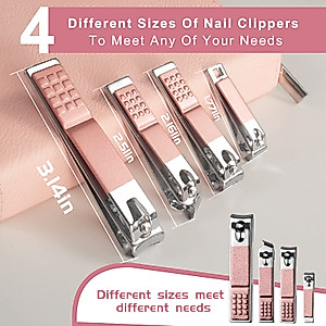 Manicure Set 30 in 1 Nail Clipper set, REDFLOW nail clippers, fingernail & toenail clippers, Manicure Tools, pedicure tools, Suitable for Travel Manicure Kit, Nail Set Kit With Everything Profe